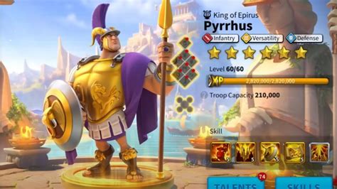 Pyrrhus Talent Tree Build And Guide Rise Of Kingdoms Rise Of Kingdoms