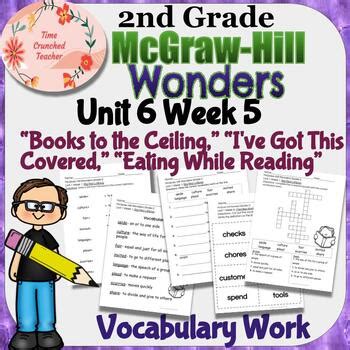 2nd Grade McGraw Hill Wonders Unit 6 Week 5 VOCABULARY WORK TPT