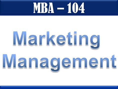 Marketing Management Module 1 Pptx