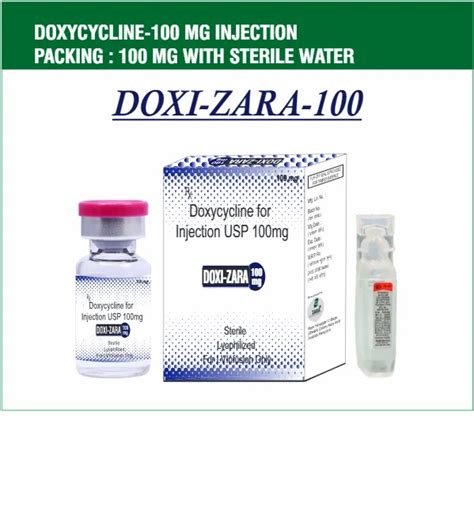 Doxycycline 100 Mg Injection At ₹ 75 Vial Kalaamb Dera Naraingarh
