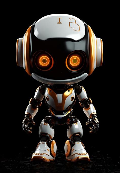 Robot Standing With Eyes Looking Straight Ahead Robot Wallpaper
