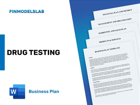 Create A Profitable Drug Testing Business Plan Today