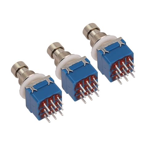 3pcs Pcb Button Switch 3pdt Foot Switch Guitar Switch Direct Conversion