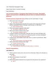 Lab 4 Worksheet Topo Maps Spring 2021 Odom Docx Lab 4 Worksheet