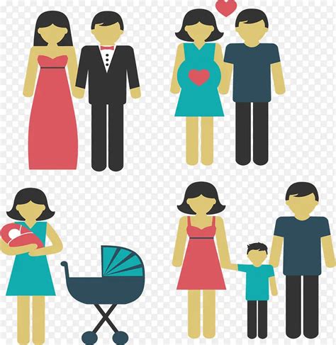结婚生子幸福PNG图片素材下载 图片编号yjedndnp 免抠素材网