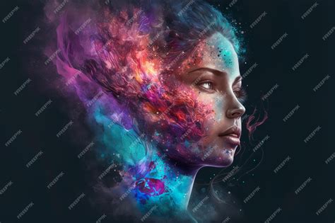Premium Photo Beautiful Fantasy Abstract Portrait Of A Beautiful