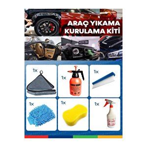 Proxtech Lüks 6 lı Yüksek Kalite Efsane Araç Temizlik Yıkama Kuaför