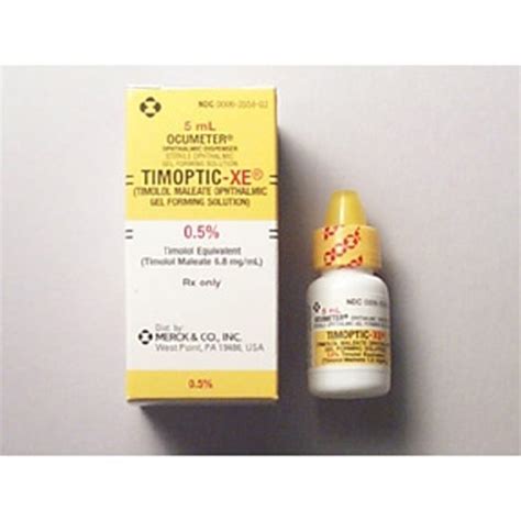 Timoptic Xe 050 Drops 5ml Bottle Discontinued Mcguff