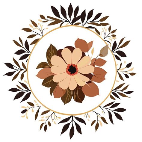 Premium Vector Floral Vector Frame Concept
