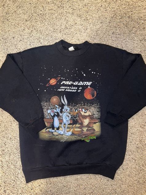 Vintage 1996 Space Jam Warner Brothers Licensed Crewn Gem