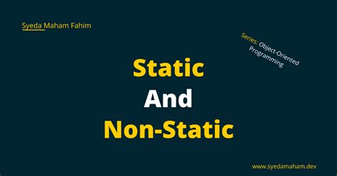 Static And Non Static Part 11