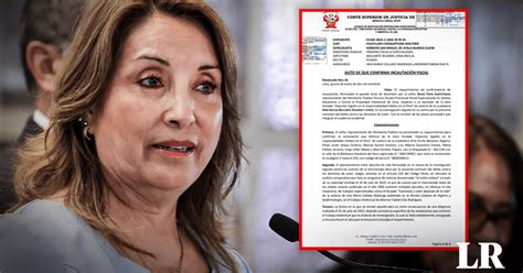 Poder Judicial Confirma Incautación De Obra De Dina Boluarte Por