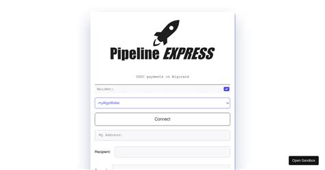 Pipeline Express React Examples CodeSandbox