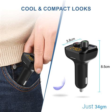 Portronics Auto 10 Bluetooth And Usb Car Charging Adapter Black