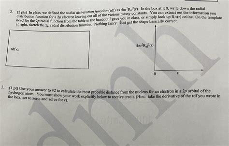 2 2 Pts In Class We Defined The Radial