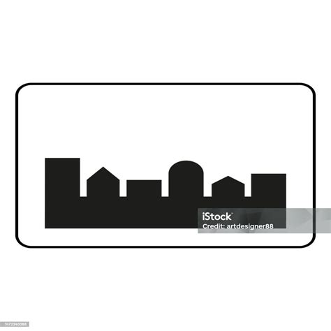 Traffic Signs Road Signs Instruction Road Signs Locality Sign Stock