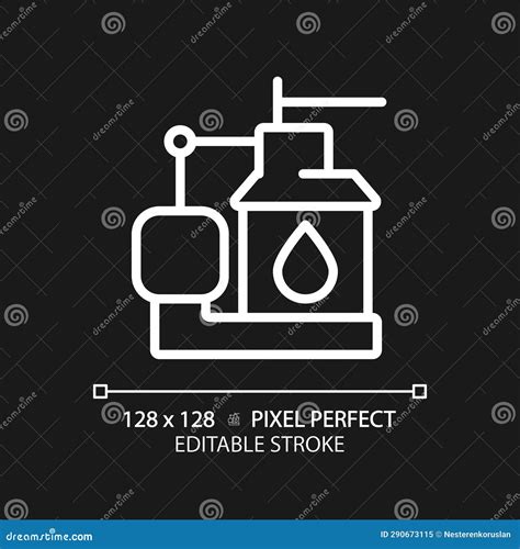 2d Customizable Thin Linear White Sump Pump Icon Stock Vector