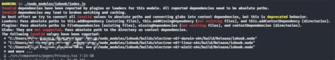 Invalid Dependencies Have Been Reported By Plugins Or Loaders For This Module All Reported