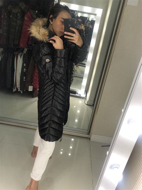 Бренд пуховик пальто длинный чёрный moncler монклер — цена 4950 грн в ...