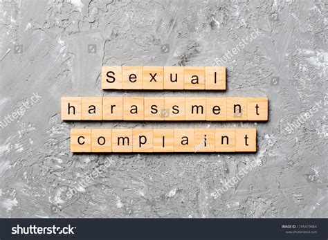 Sexual Harassment Complaint Word Written On Stock Photo Shutterstock