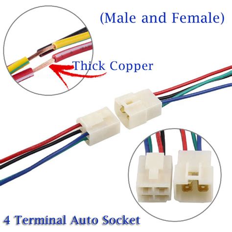 4pmf 4 Terminal Auto Socket 4 Pin Male And Female With Japan Wire Socket Connector Auto