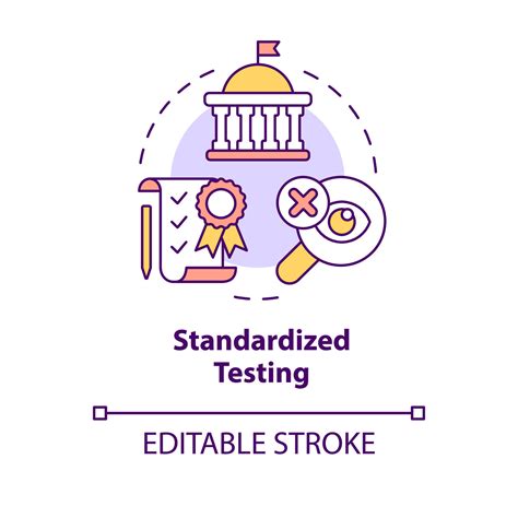 Standardized Testing Concept Icon Administrated Exams Major Education