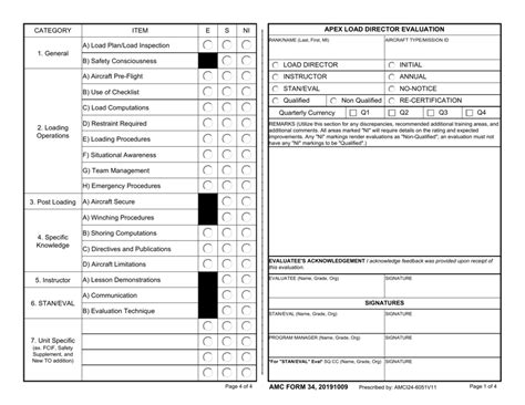 Amc Form 34 Download Fillable Pdf Or Fill Online Apex Load Director