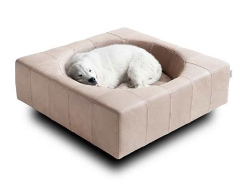皮质狗床 CUBE pet interiors 山毛榉木