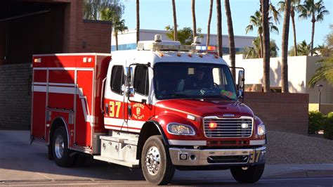 Phoenix Fire Dept Ladder Tender 37 Responding YouTube