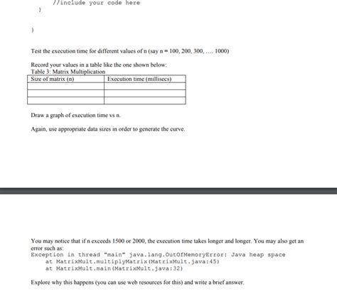 Solved Exercise 3 Write A Method To Multiply Two Matrices