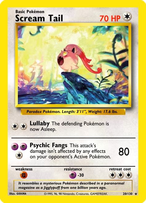 Scream Tail Vp55016397 Vp Pokémon Card Faking Contest Wiki Fandom