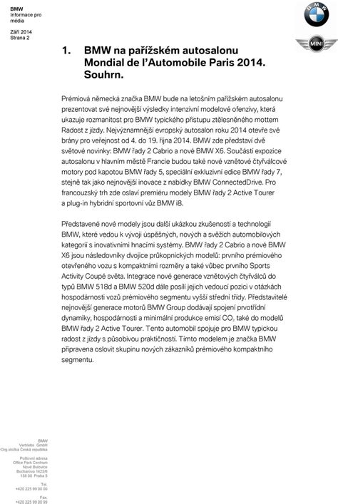 Bmw Group Esk Republika Pdf Sta En Zdarma