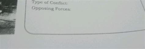 Type Of Conflict Opposing Forces StudyX