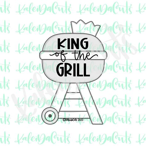 Grill With Crown Cookie Cutter Kaleidacuts