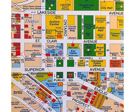 Map Of Downtown Cleveland Streets Im From Cleveland Downtown
