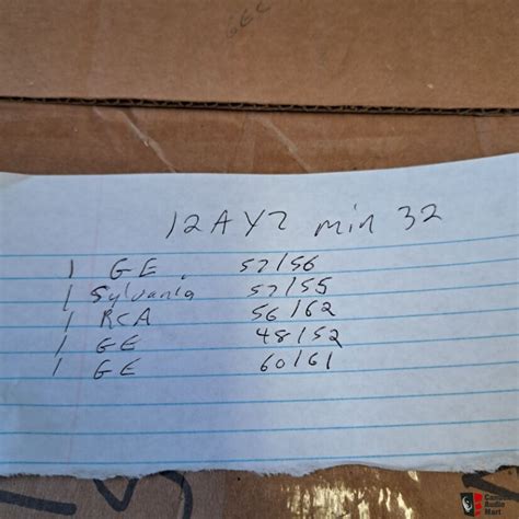 12ay7 Tubes Todays Special 10 Each First Page Sold Photo 5309932