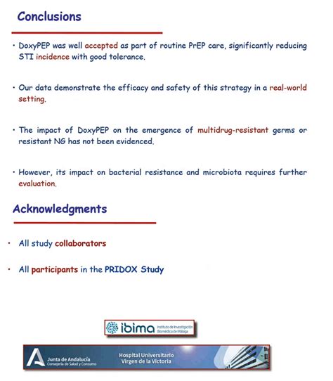 Post Exposure Prophylaxis With Doxycycline Doxypep In A Cohort Of Men