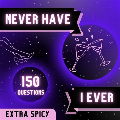 spicy never have i ever party game 18 drinking game etsy