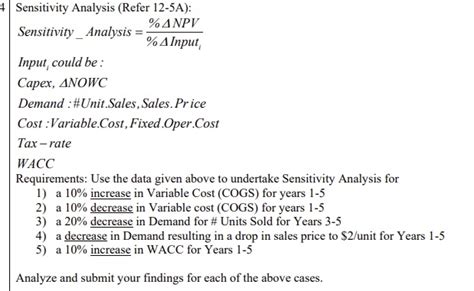 Solved Sensitivity Analysis Refer Chegg