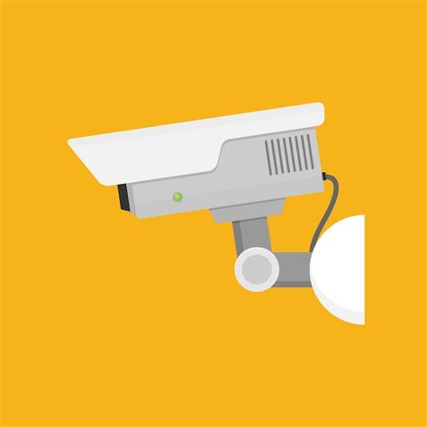 Premium Vector Security Camera Flat Vector