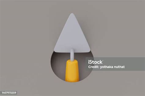 건설 도구 및 장비 회색 배경에 고립 된 Trowel 노동절 3d 렌더링 건설 산업에 대한 스톡 사진 및 기타 이미지 건설
