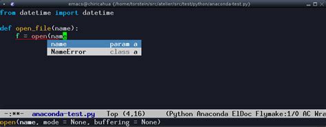 Programming Python In Emacs Skybert Net