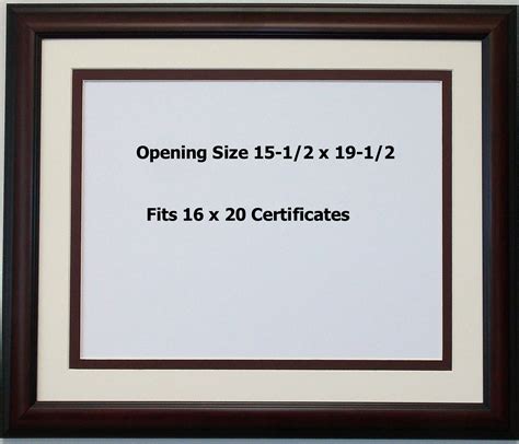 Law Degree Certificate License 16 X 20 Double Mat With Magahony Frame