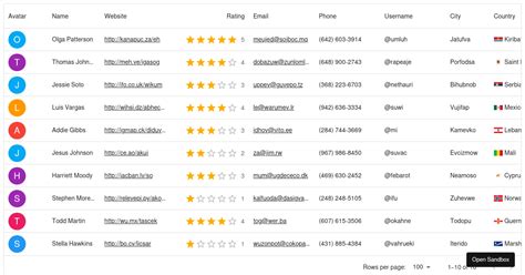 Data Grid Community Forked Codesandbox