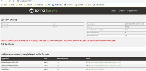Springcloud学习笔记（十七）apollo配置中心启动apollo Eureka 主页密码 Csdn博客
