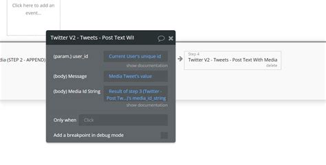 Twitter V2 V1 Post With Media Pathfix Bubble Io Integration Docs