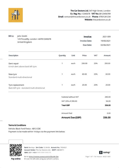 Invoice Format What Is Invoice Format Sumup Invoices