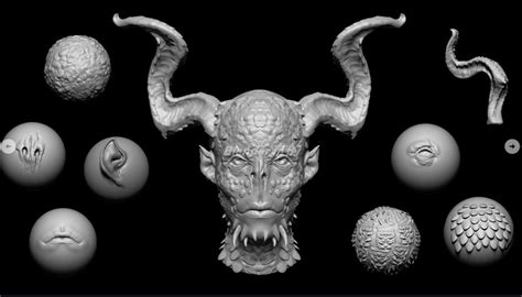 Artstation Zbrush Blender Creature Brush Mega