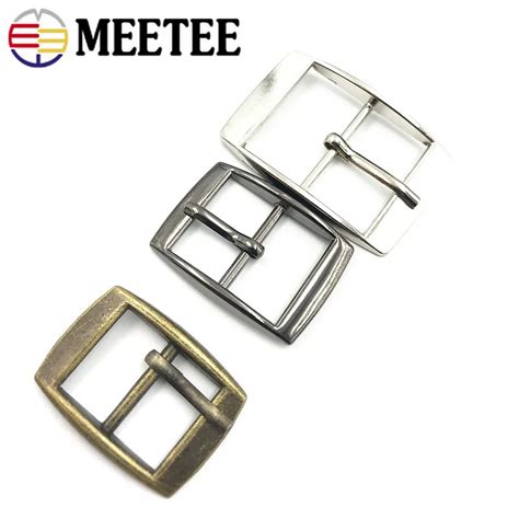 Meetee 금속 핀 버클 가방 스트랩 조정 웨빙 슬라이더 벨트 버클 Diy 수하물 신발 가죽 액세서리 15mm 20mm