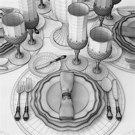 Classic Tableware 3d Model 29 Obj Max Unknown Free3d